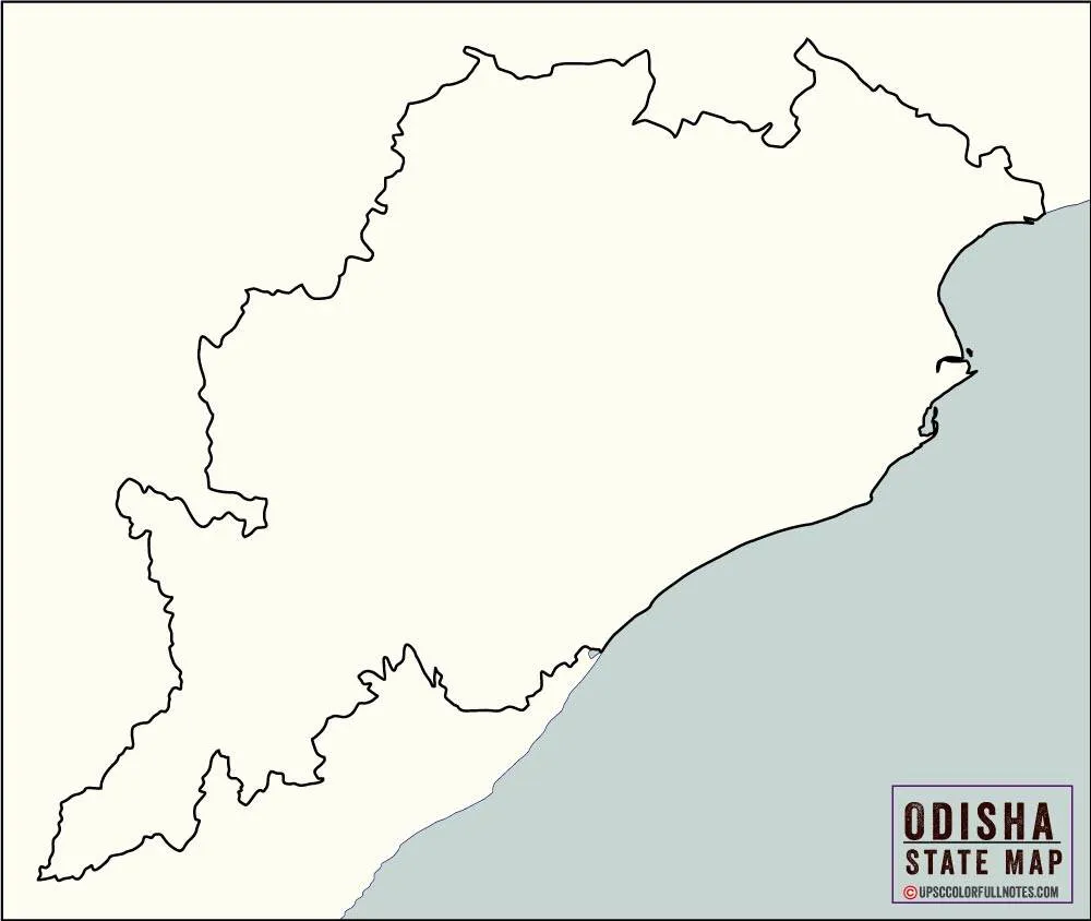 Download Odisha Map - 5 Ultra HD MAP - UPSC Colorfull notes