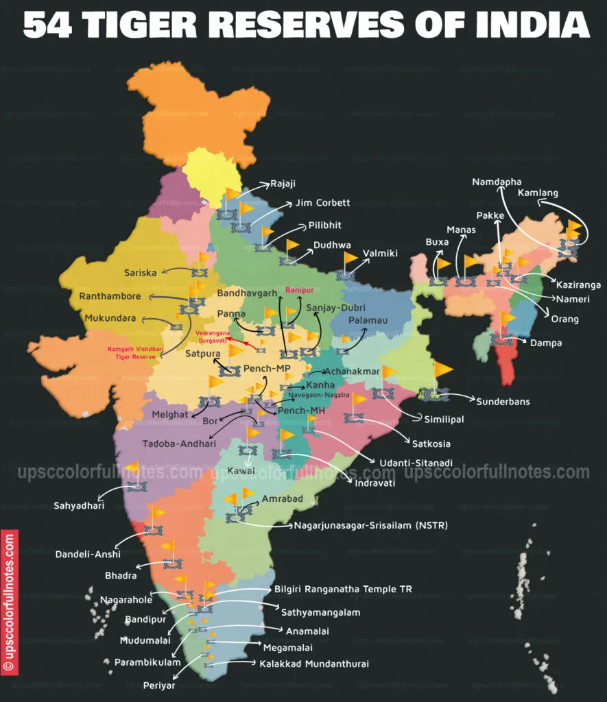 Beautiful Maps for Your Preparation - UPSC Colorfull notes