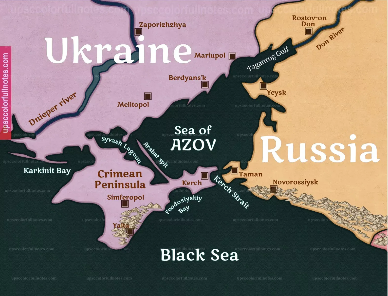 Exploring The Unique Features of Sea of Azov [MAP] 2023 - UPSC ...