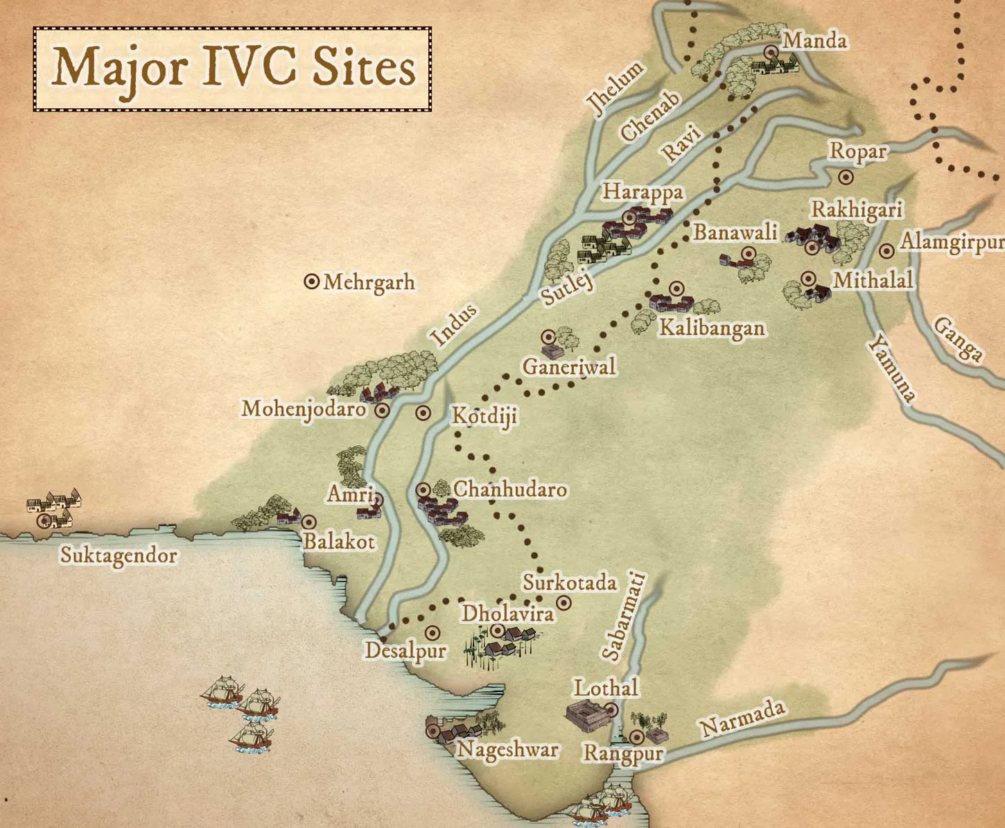Beautiful Maps for Your Preparation - UPSC Colorfull notes